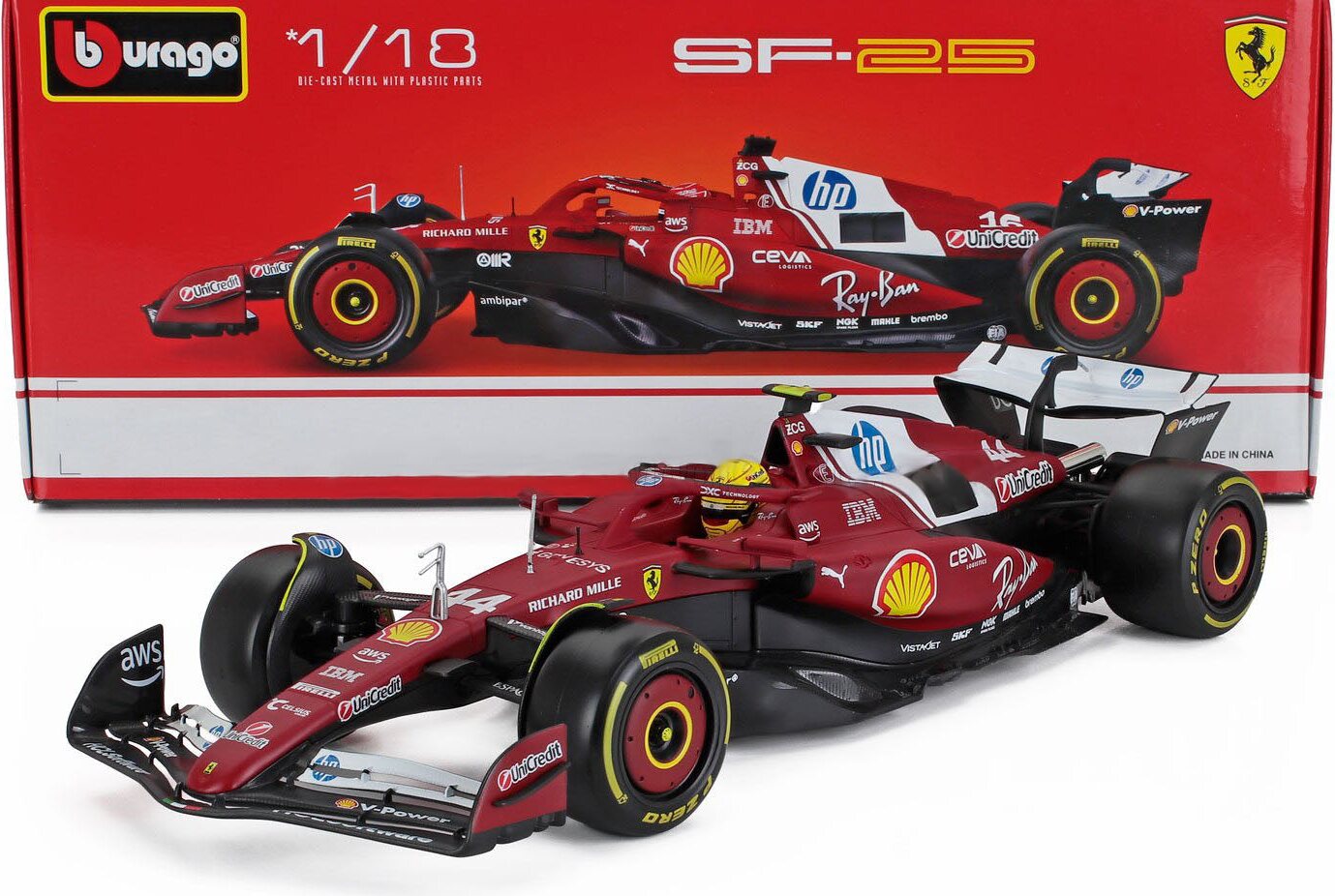 Ferrari F1 SF-25 Team Scuderia Ferrari #44 Season 2025 Lewis Hamilton ...
