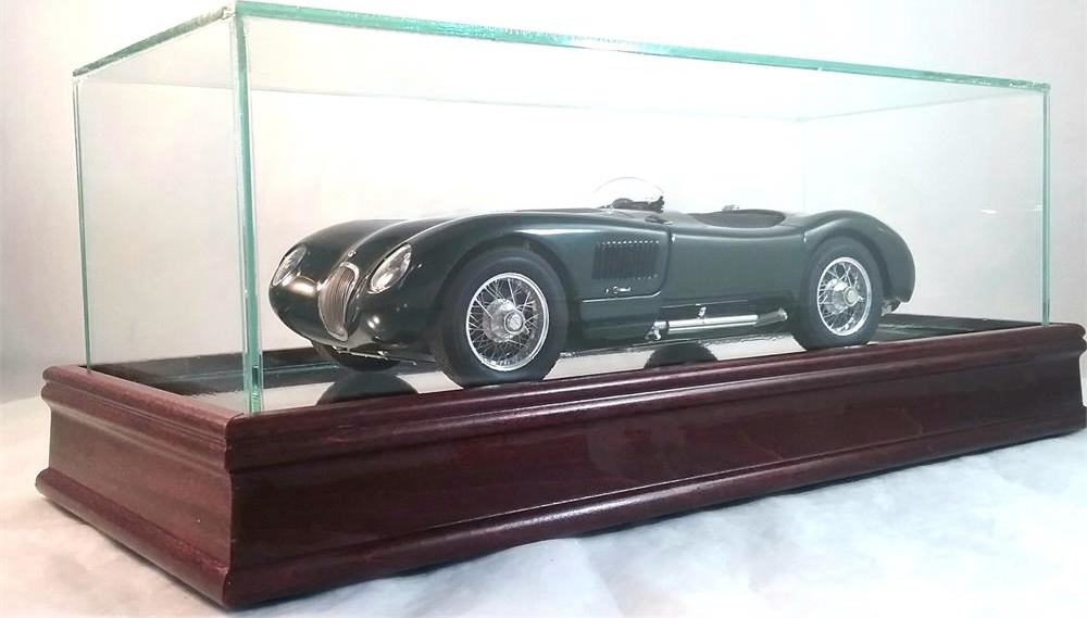 The 1:18 Scale Glass and Wood Display Case for Scale Model Cars by Mint ...