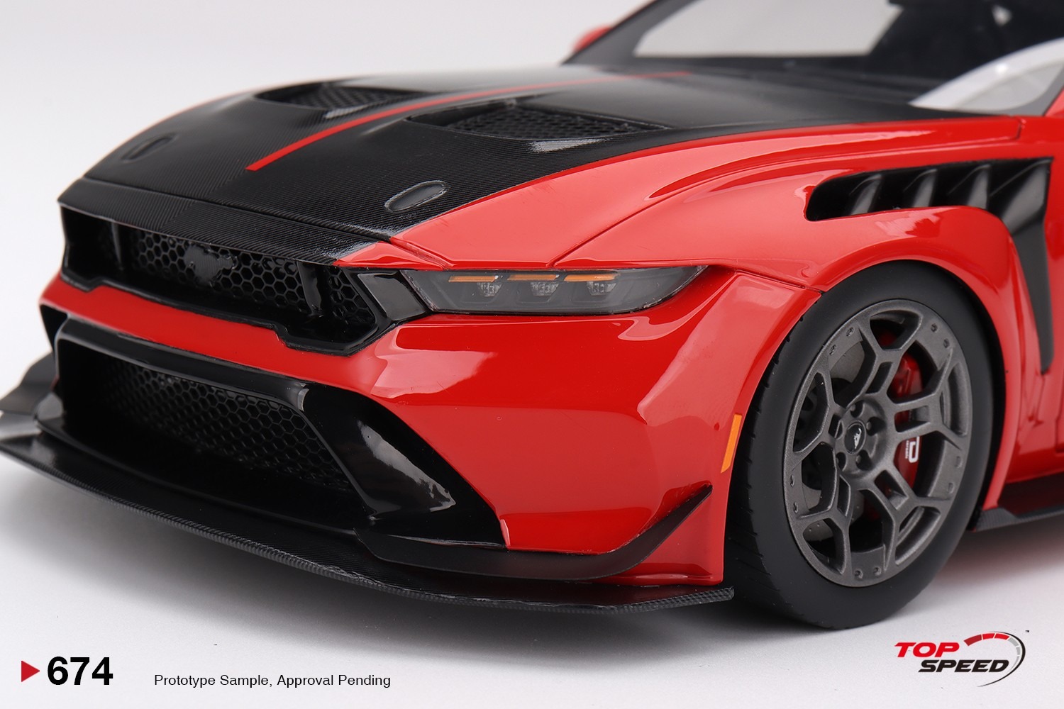 Ford Mustang GTD Race Red in 1:18 scale by Topspeed