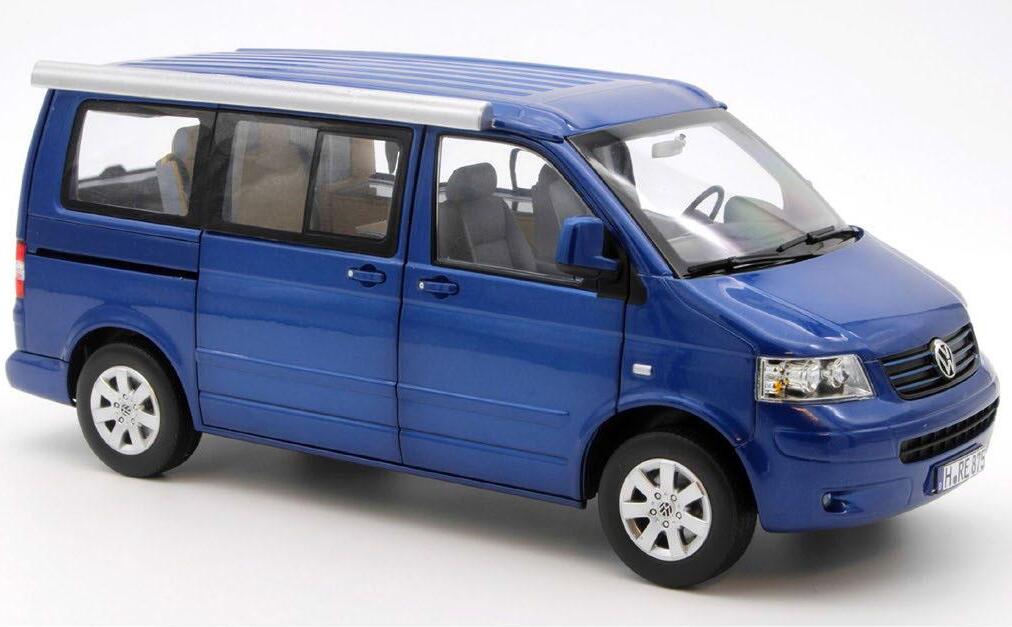 2003 VW California Ravenna Blue metallic in 1:18 scale by Norev
