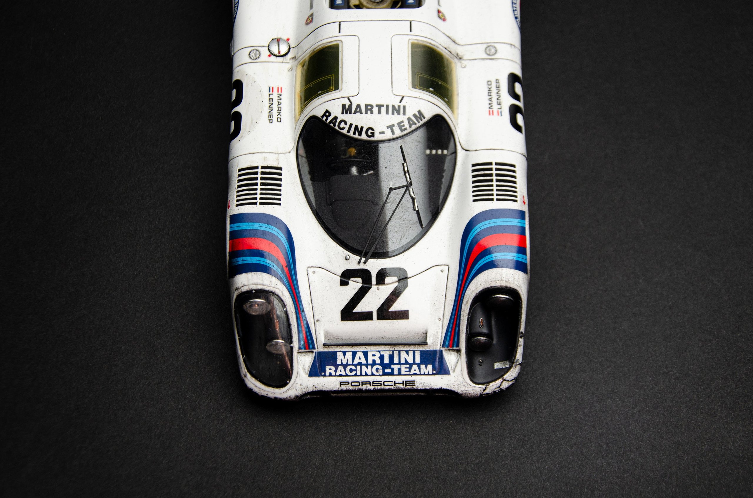 1971 PORSCHE 917 KH LE MANS WINNER MARTINI LIVERY RACE WEATHERED in 1: ...