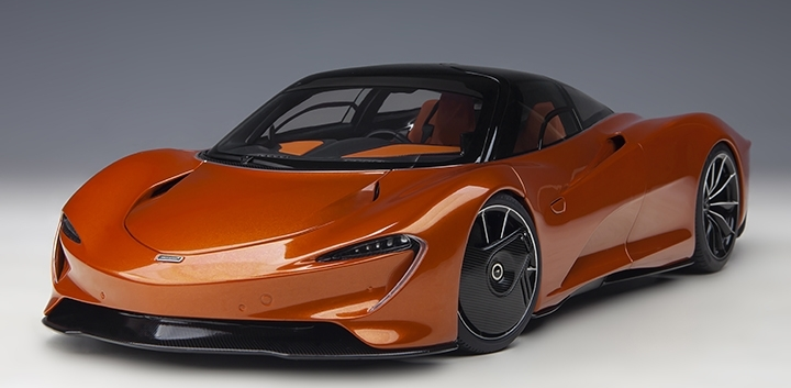 McLaren Speedtail Volcano Orange in 1:18 scale by AUTOart