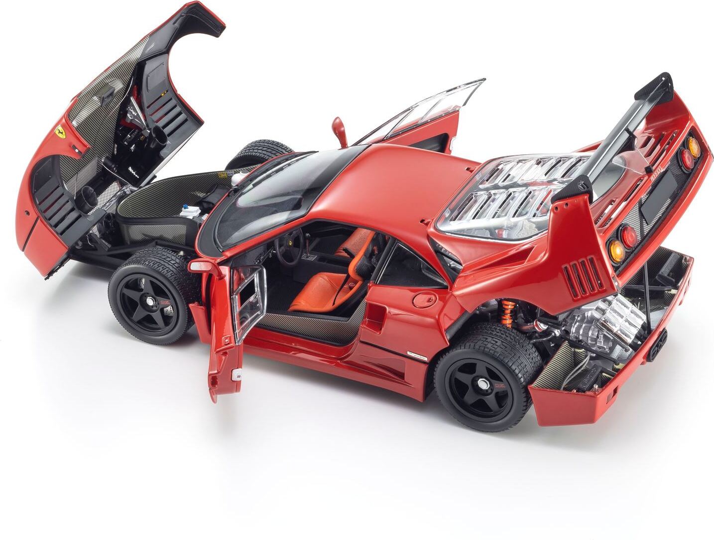 FERRARI F40 "LIGHT WEIGHT VERSION" in RED Diecast Model Car in 1:18 ...
