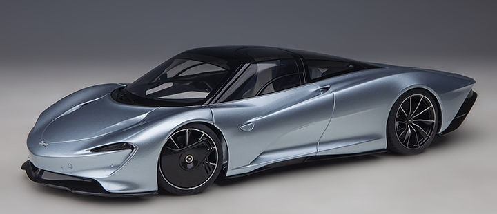 McLaren Speedtail Frozen Blue in 1:18 scale by AUTOart