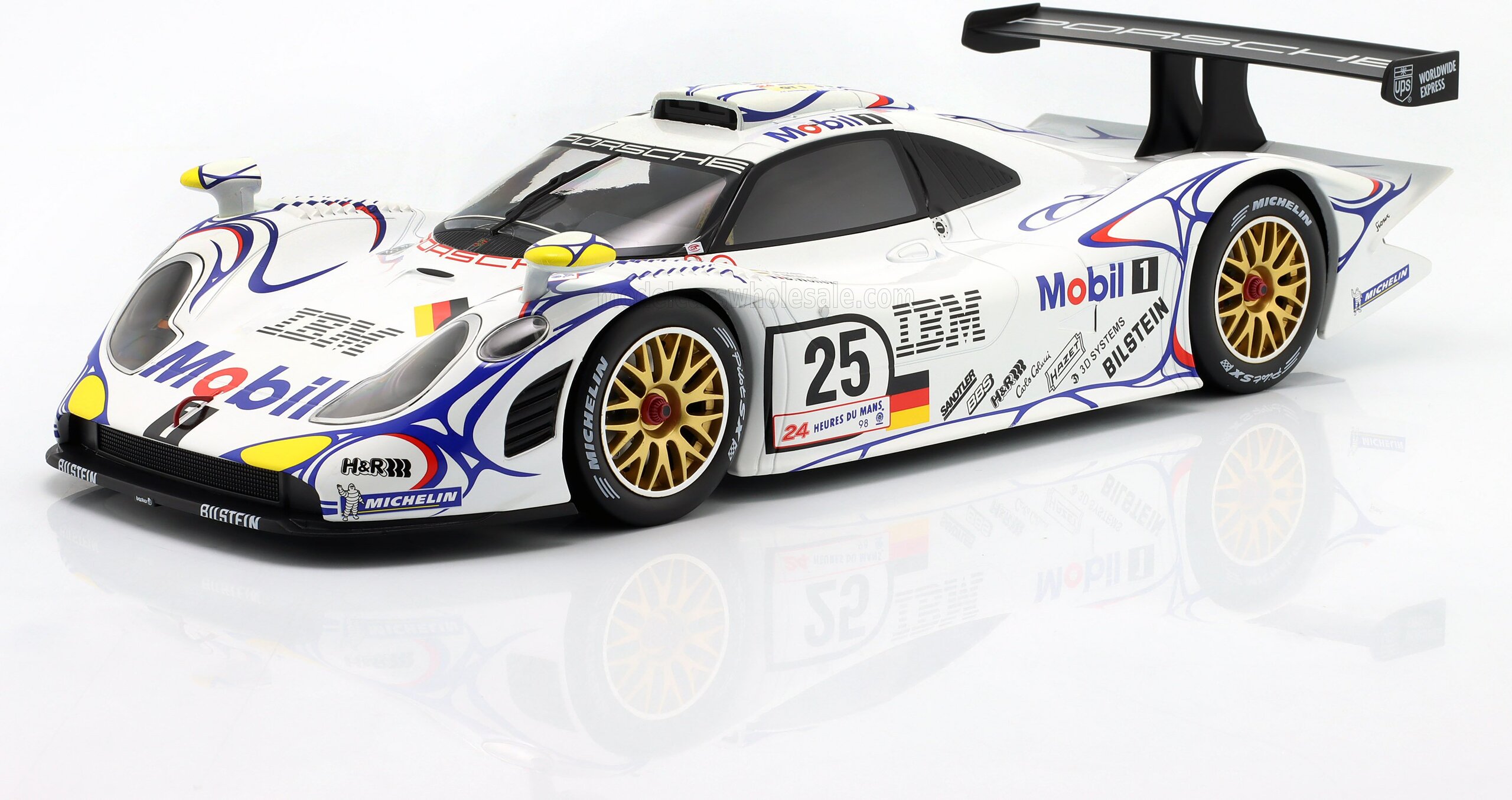 Porsche 911 GT1-98 3.2L Turbo #25 2nd 1998 24h Le Mans in 1:12 scale by ...