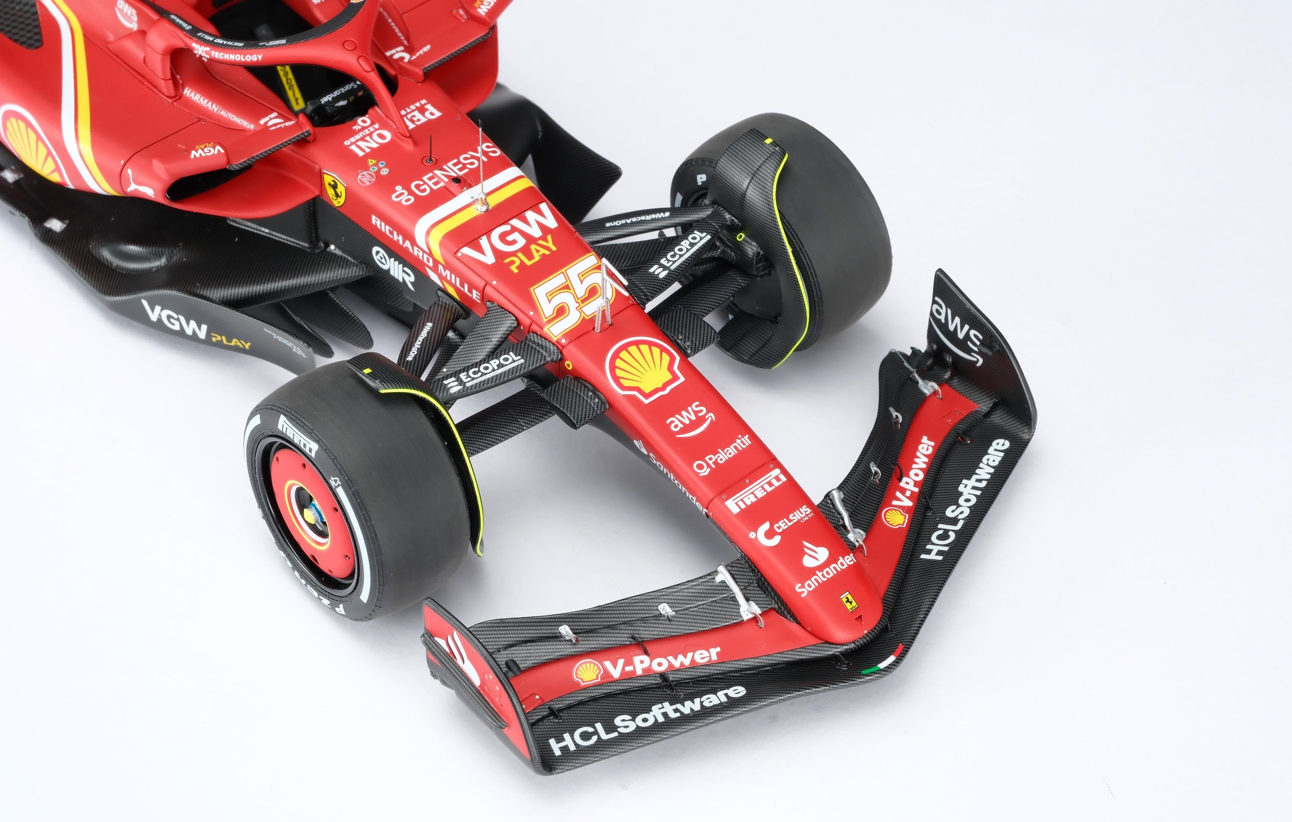 Ferrari SF-24 2024 Season Livery Charles LeClerc in 1:18 scale by Amalgam