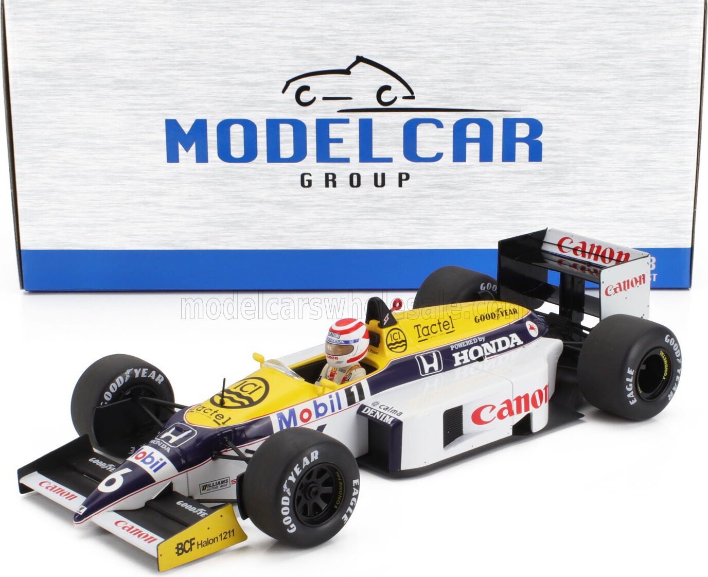 Williams F1 FW11 Honda #6 Winner Brazilian GP 1986 in 1:18 scale by MCG