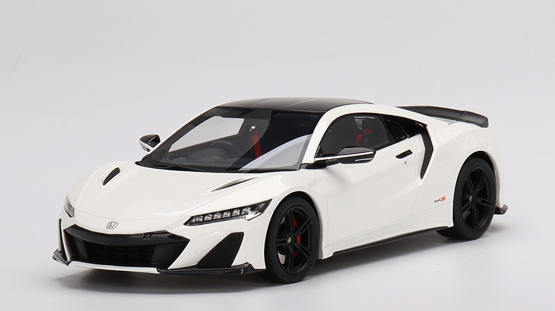 2022 Honda NSX Type S 130R White RHD in 1:18 scale by Topspeed