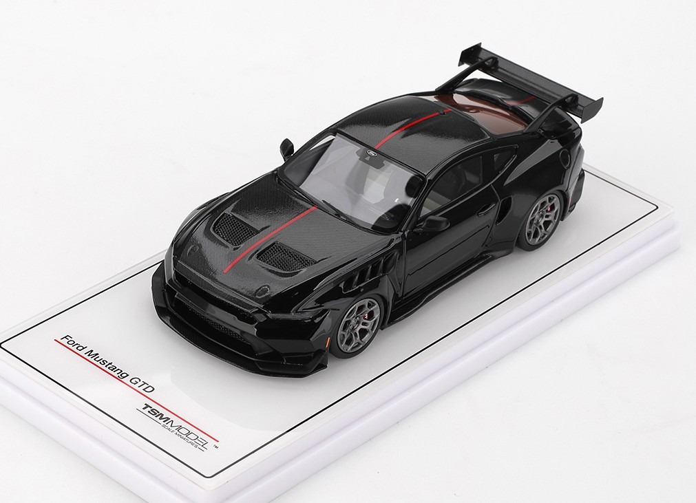 Ford Mustang GTD Shadow Black in 1:43 scale by True Scale Miniatures