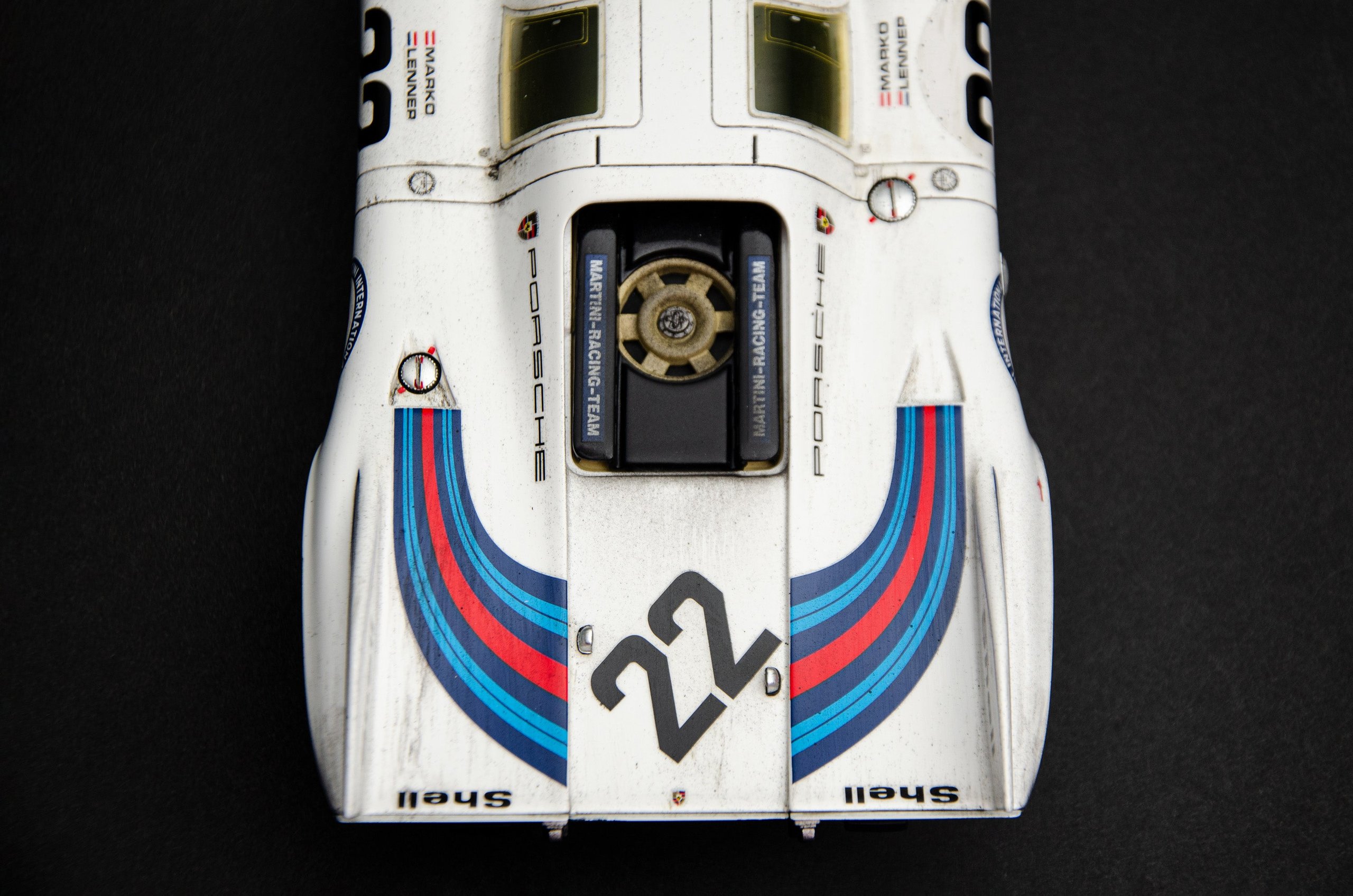 1971 PORSCHE 917 KH LE MANS WINNER MARTINI LIVERY RACE WEATHERED in 1: ...