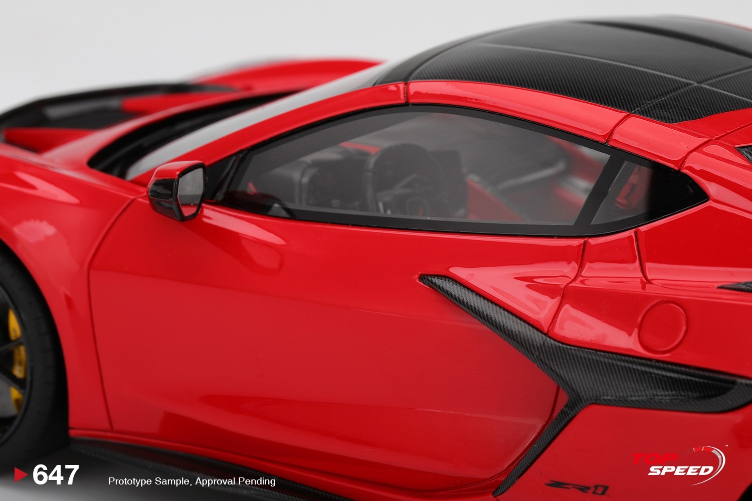 2026 Chevrolet Corvette C8 ZR1 Torch Red in 1:18 scale by Topspeed