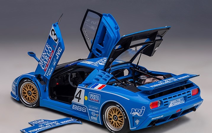 BUGATTI EB110 LM LE MANS 24HR 1994 #34 in 1:18 scale by AUTOart