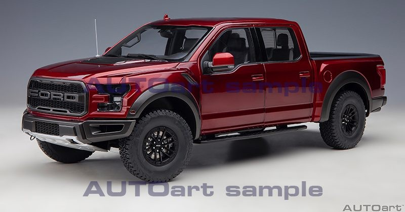 2019 Ford F-150 Raptor Supercrew Ruby Red in 1:18 scale by AUTOart