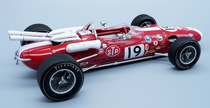 1966 Lotus 38 Indy 500 Second Place Car #19 Jim Clark in 1:18 scale by ...