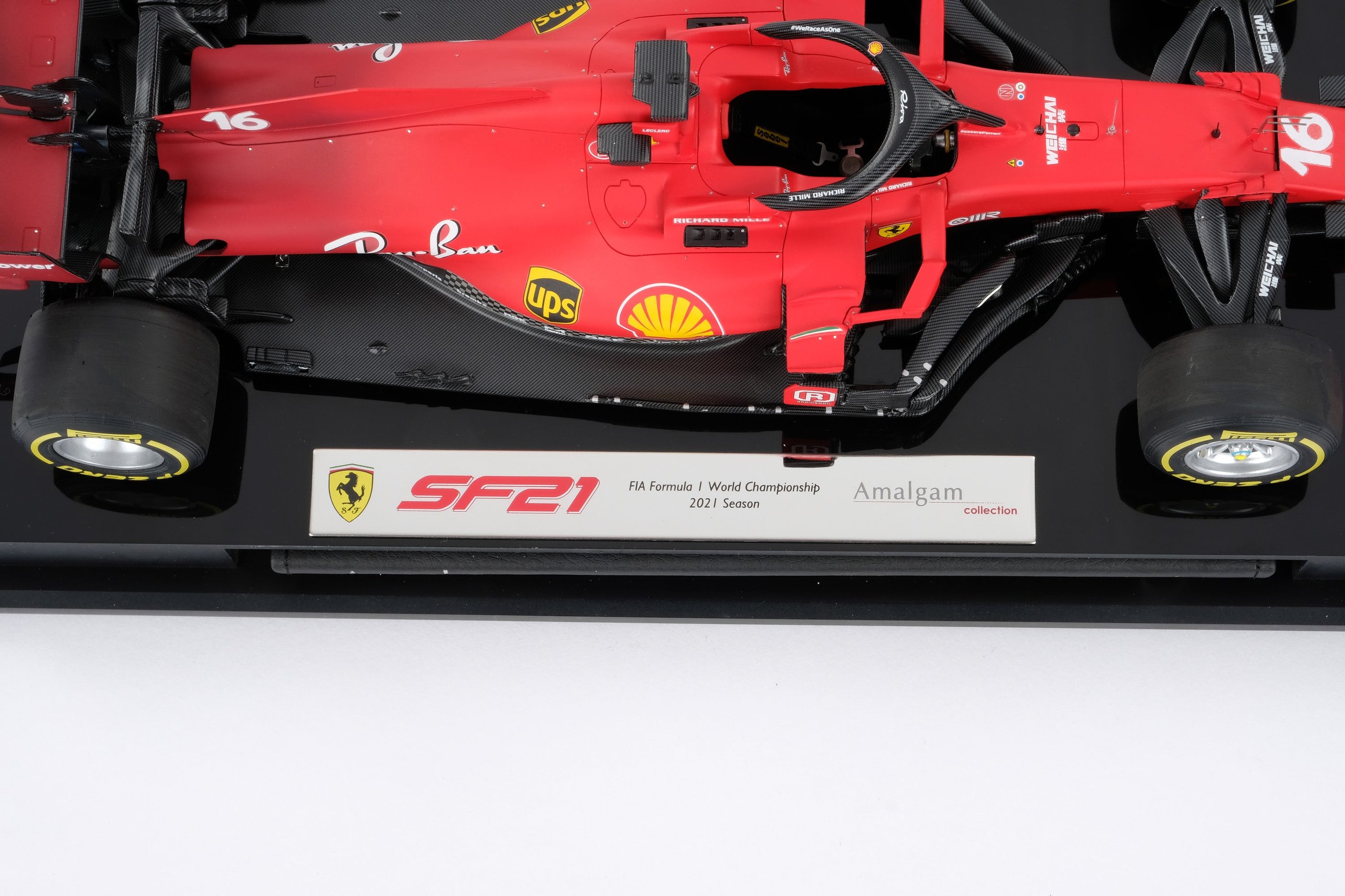 FERRARI SF21 CHARLES LECLERC in 1:18 scale by Amalgam by Amalgam