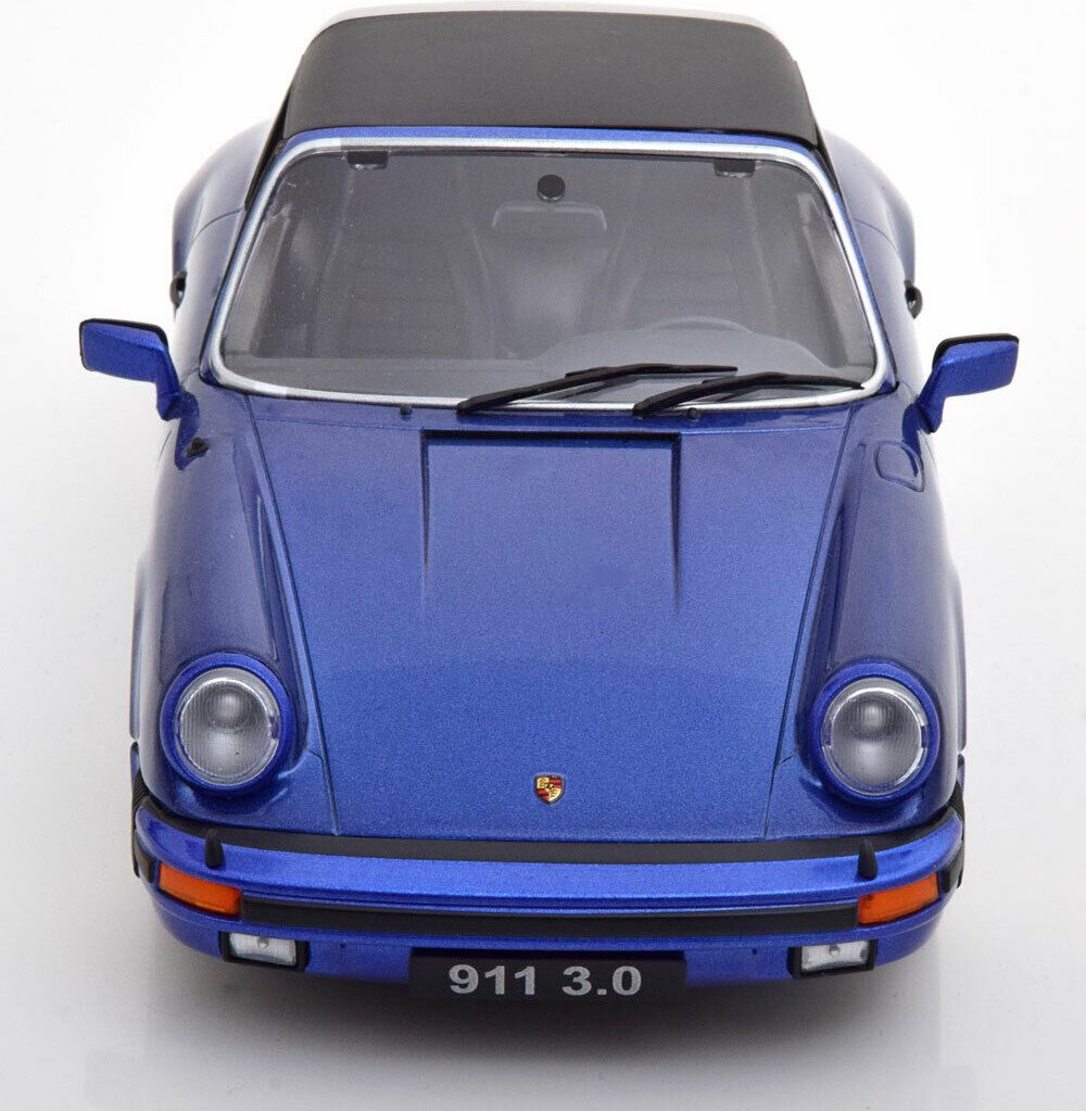 PORSCHE 911 CARRERA 3.0 TARGA 1977 Blue Metallic in 1:18 scale by KK ...