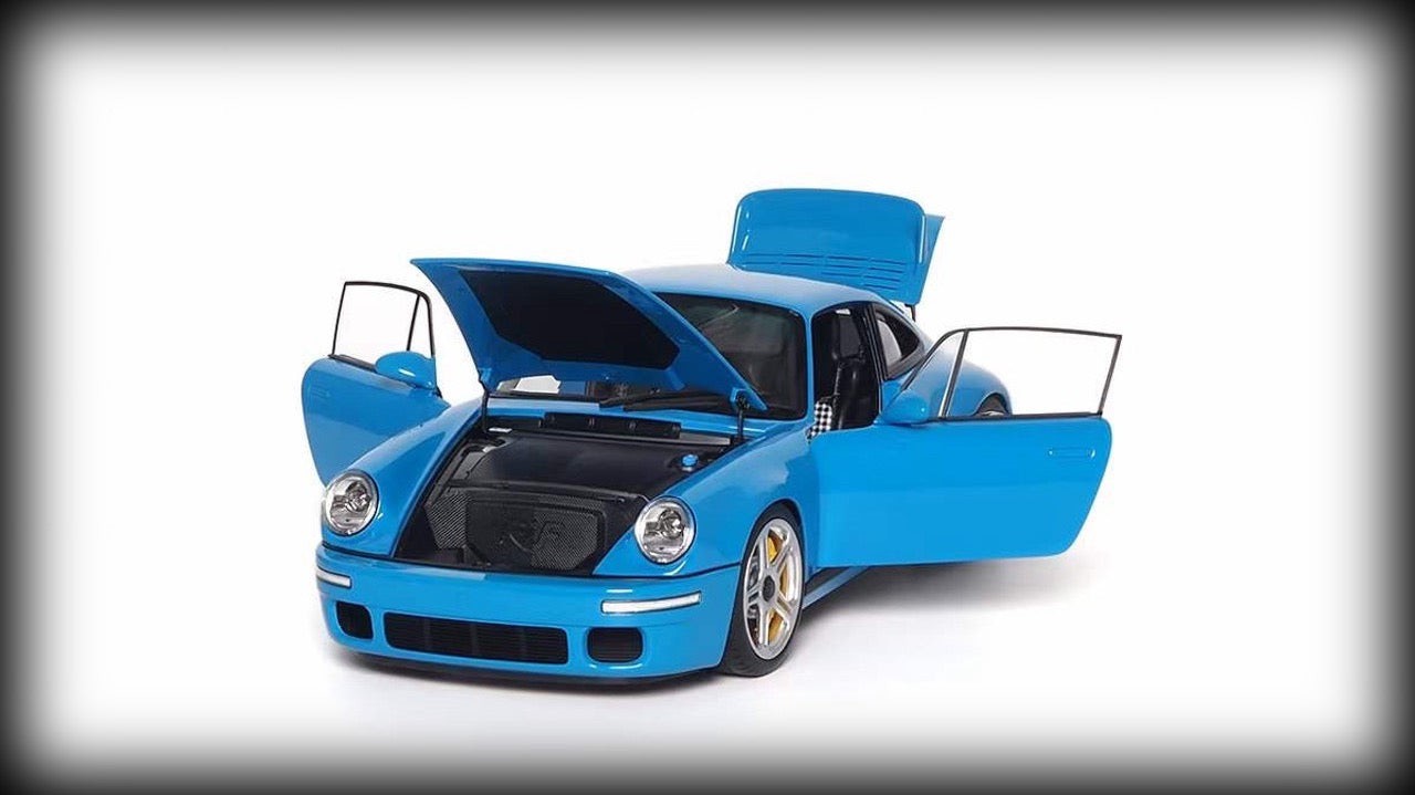 2018 RUF Porsche 911 964 SCR Coupe Mexico Blue in 1:18 scale by Almost Real