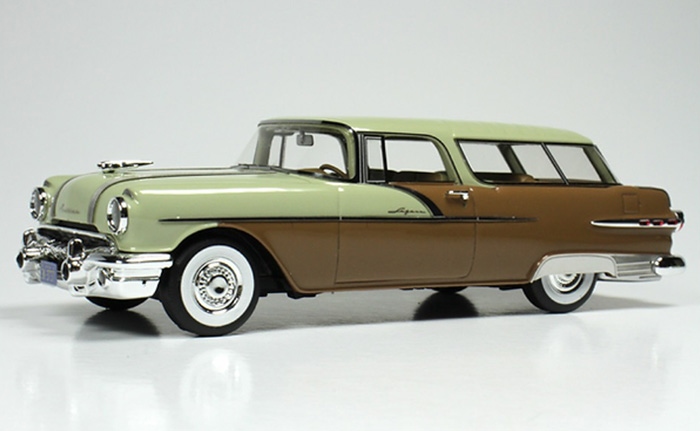 1956 Pontiac Safari Sandalwood Tan Poly in 1:43 scale by Goldvarg ...