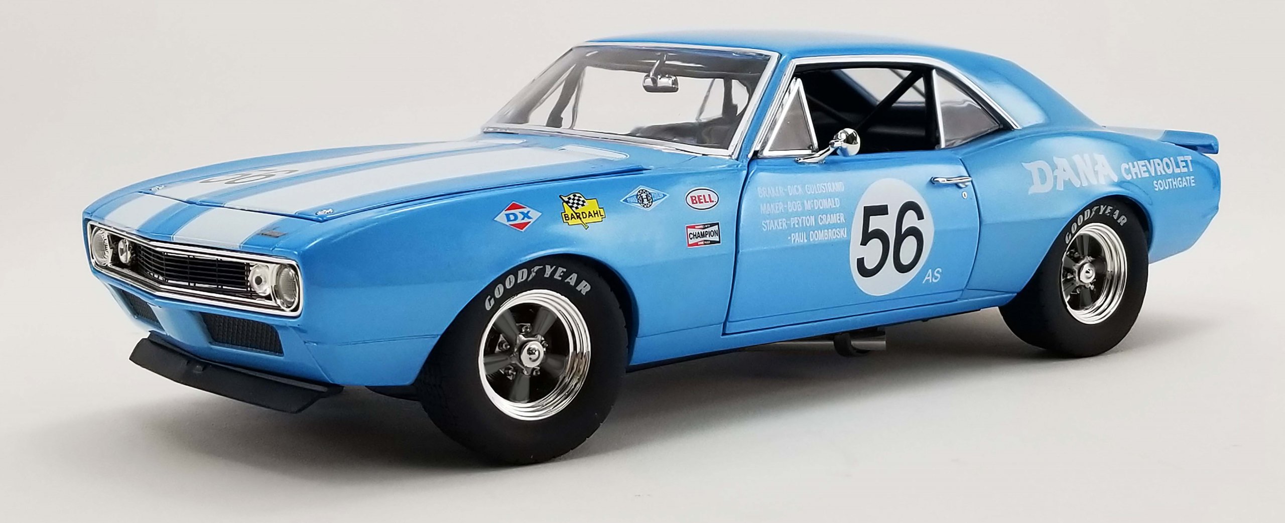 1967 CHEVROLET TRANS AM CAMARO Z/28 DANA CHEVROLET in 1:18 scale by GMP ...