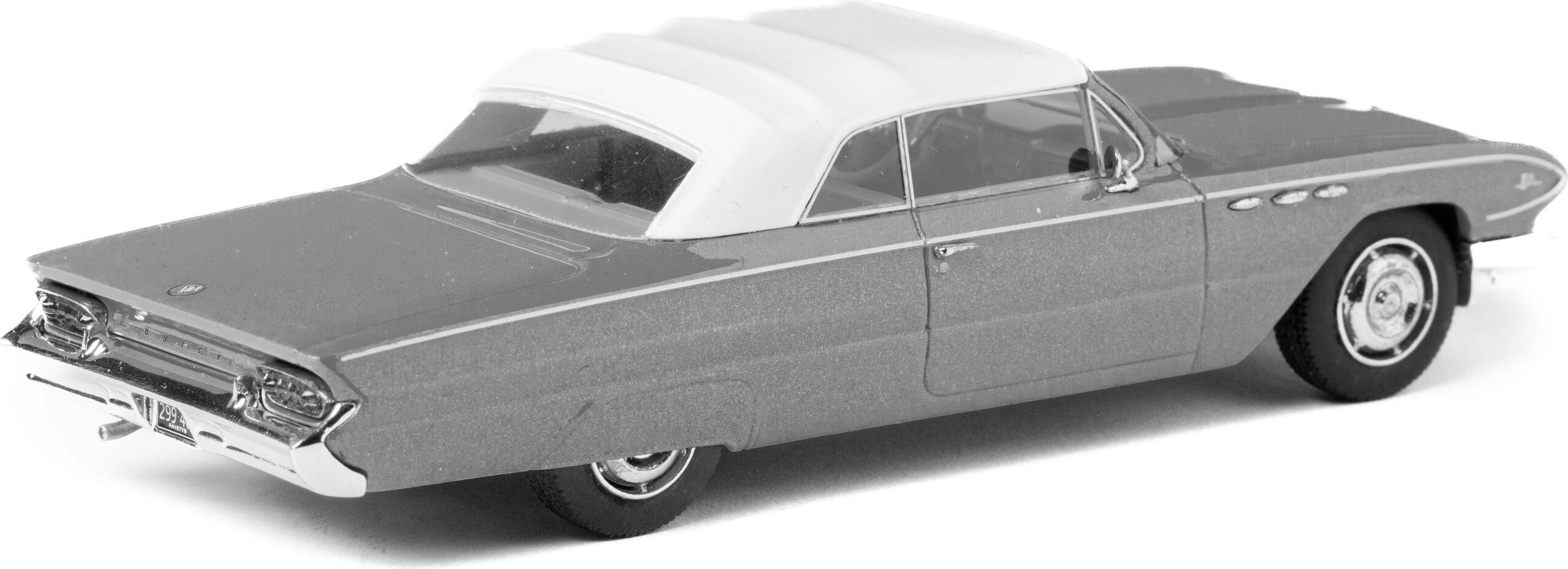 1961 Buick LeSabre 2 door cabriolet top-up blue in 1:43 scale by Esval ...