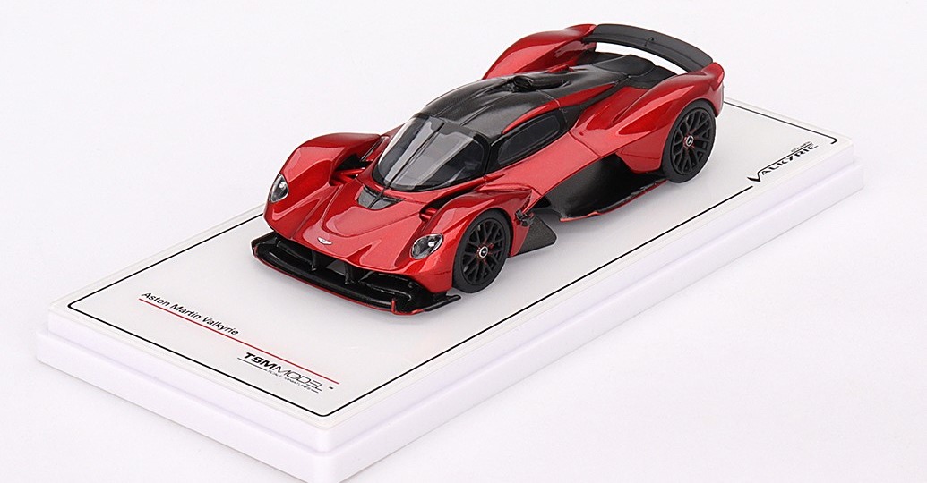 Aston Martin Valkyrie Hyper Red in 1:43 scale by True Scale Miniatures