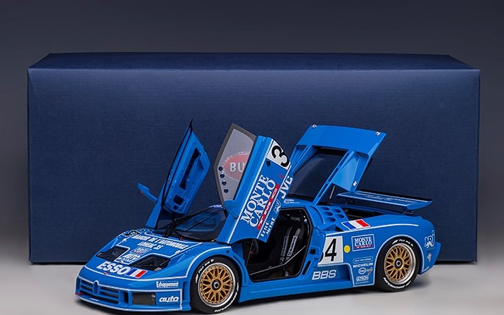 BUGATTI EB110 LM LE MANS 24HR 1994 #34 in 1:18 scale by AUTOart