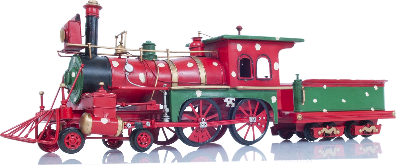 Christmas Train Model Handmade Tin Metal Handmade by Old Modern ...