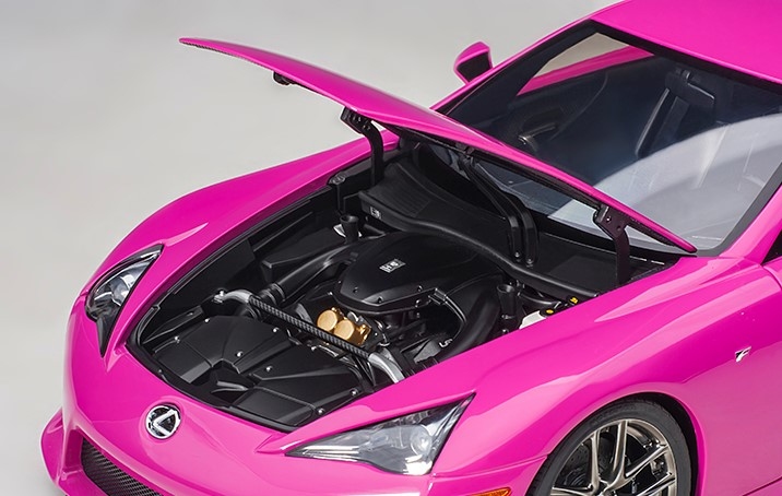 LEXUS LFA (PASSIONATE PINK) in 1:18 scale by AUTOart