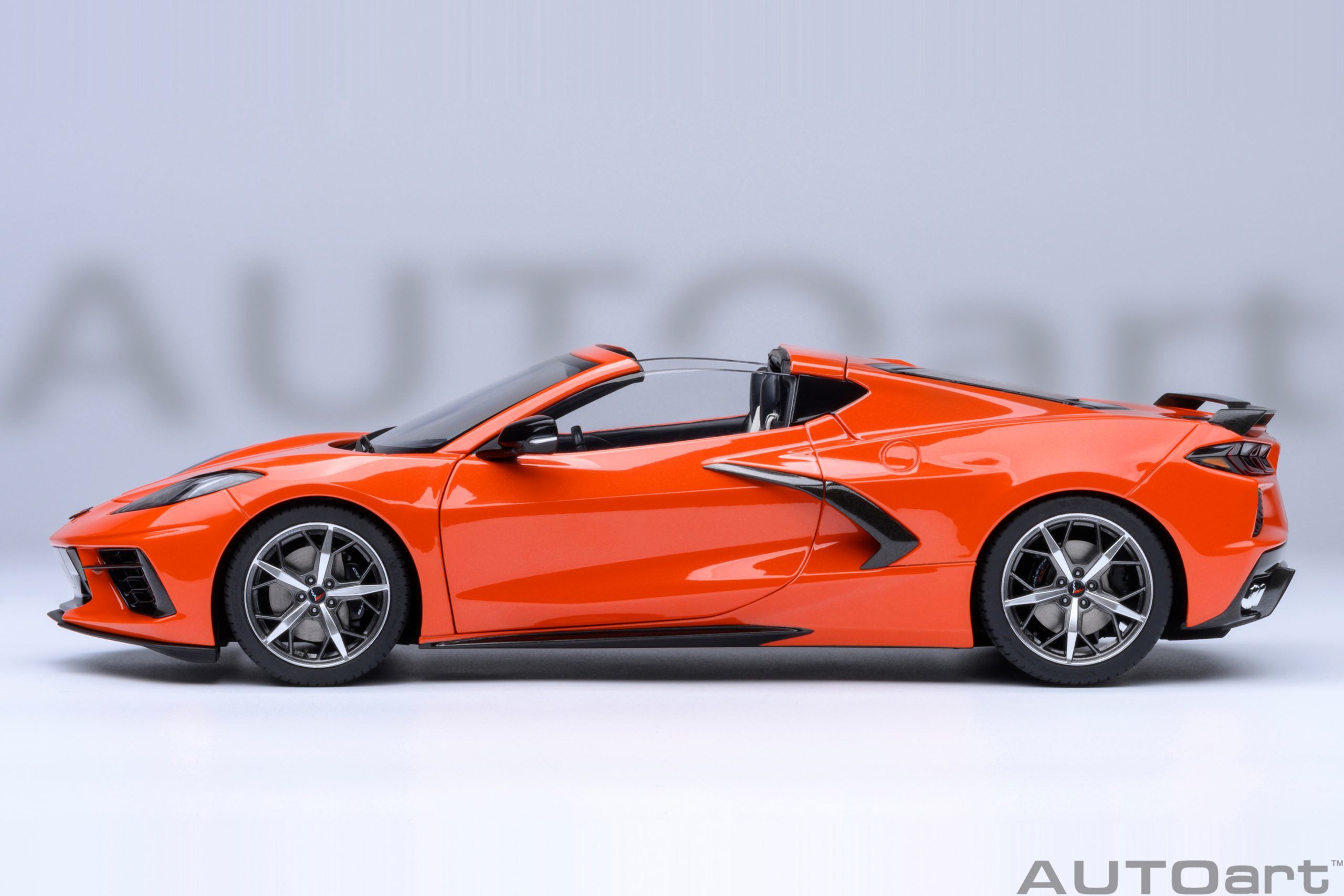 Chevrolet Corvette C8 Stingray Z51 Sebring Orange in 1:18 Scale by ...