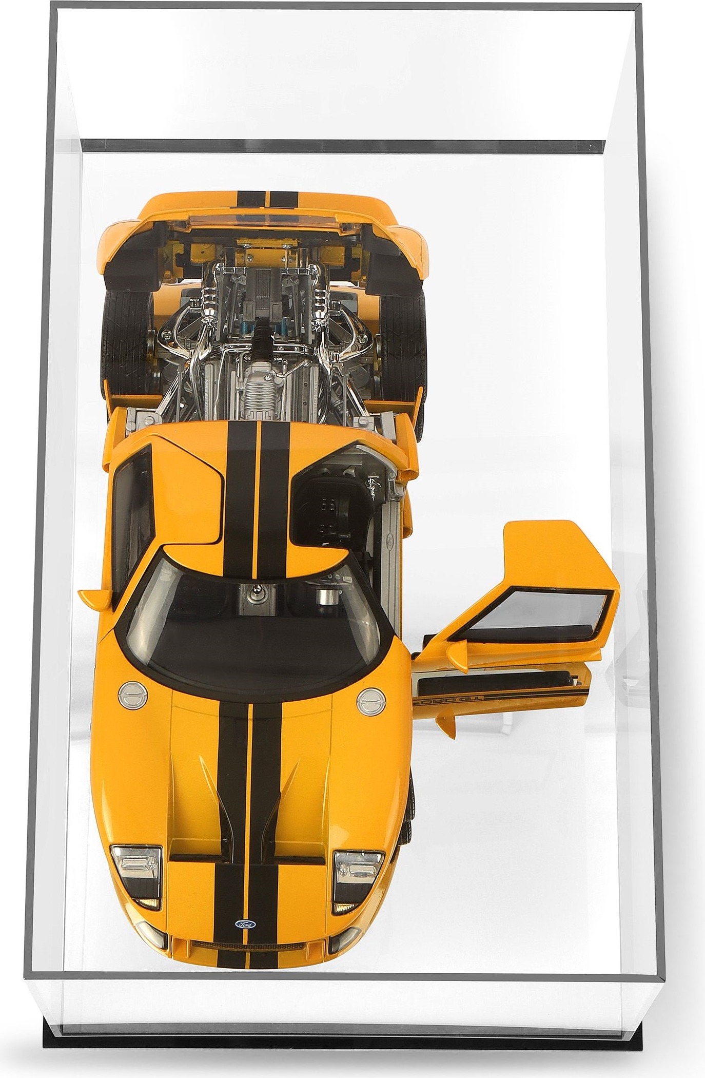 Model car display with black base and Lucite cover in 1:12 scale by LAC ...