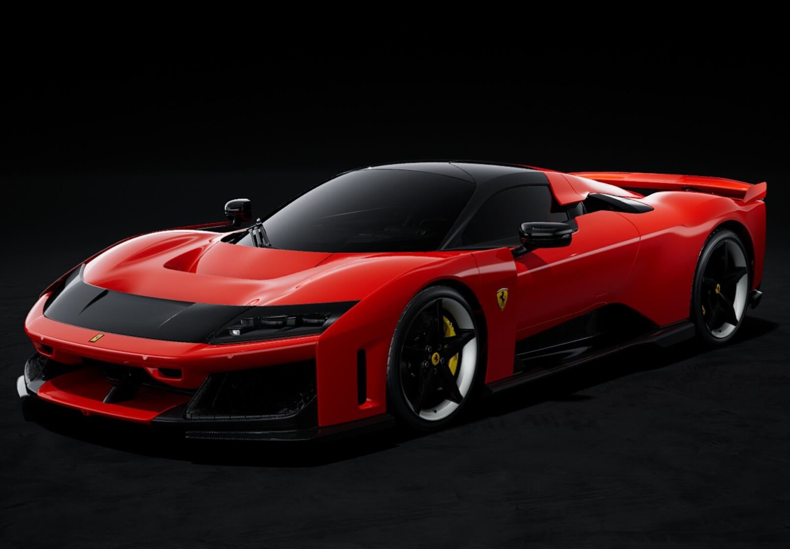 Ferrari F80 Carbon Optional Rosso Corsa - Bicolor Wheels Silver and ...