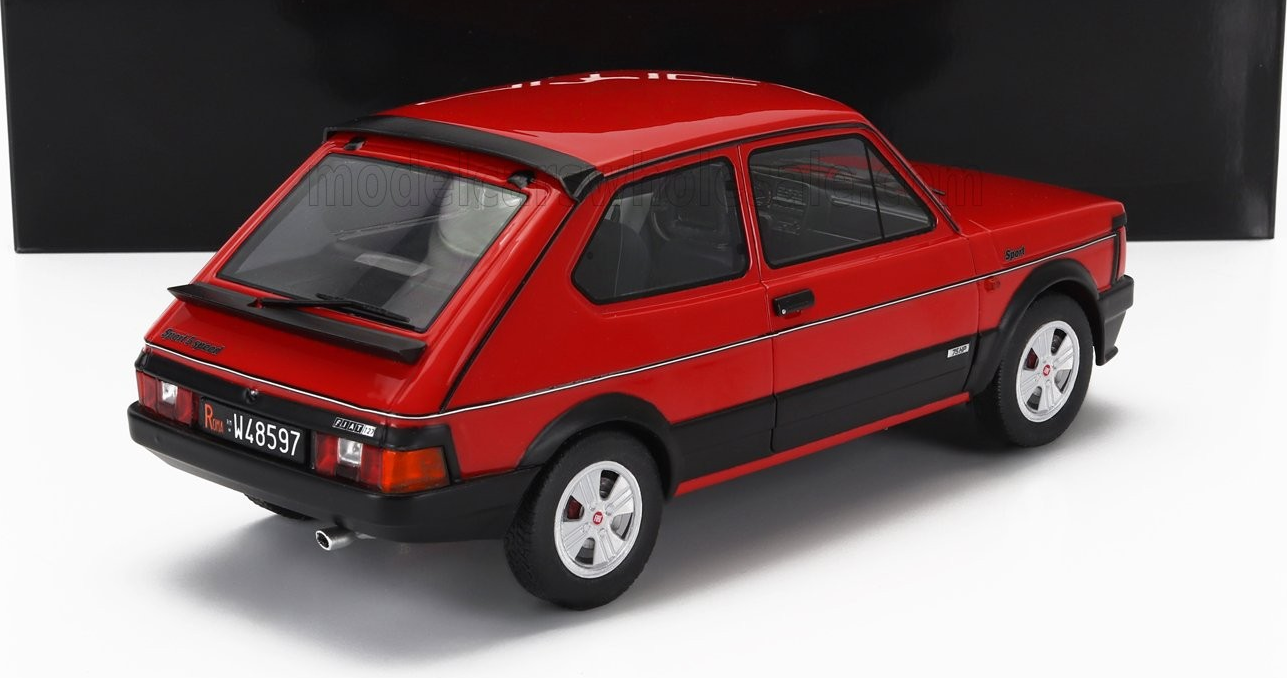 Fiat 127 Sport Serie-3 1982 Rosso Red in 1:18 scale by Fine Scale Models