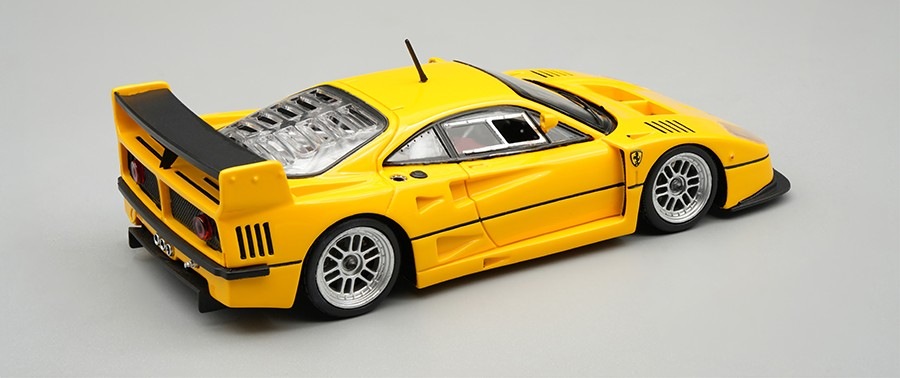 Ferrari F40 LM 1996 Press Version Yellow Modena with Enkei Silver ...
