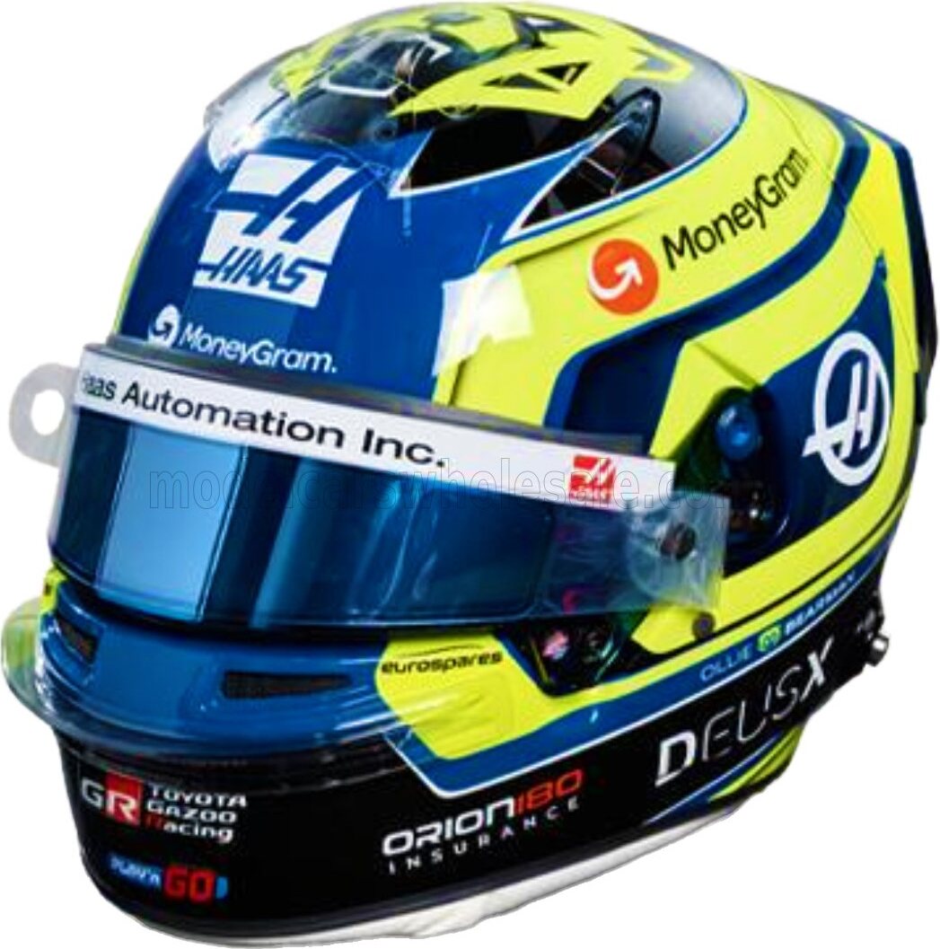 Oliver Bearman Team Moneygram #87 Season 2025 F1 Helmet in 1/2 scale by ...