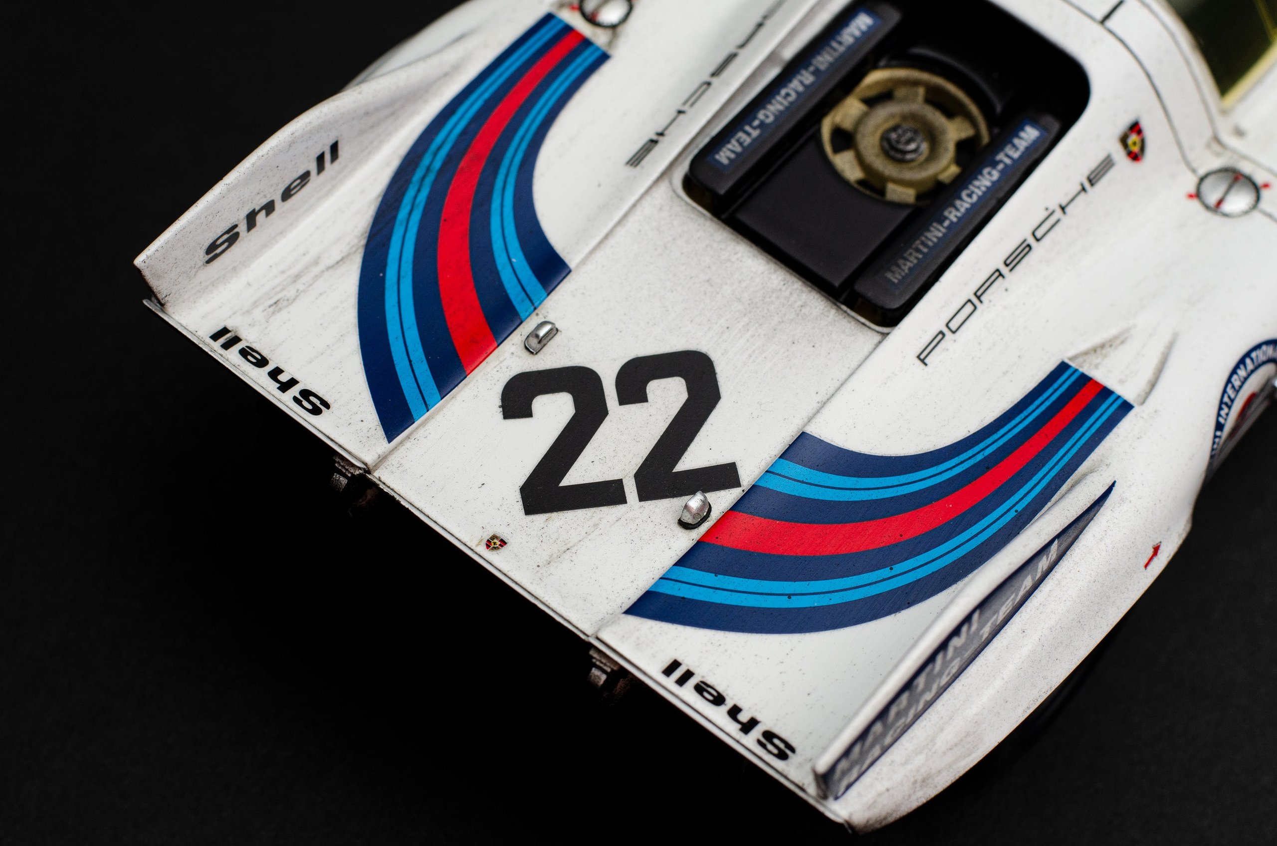 1971 PORSCHE 917 KH LE MANS WINNER MARTINI LIVERY RACE WEATHERED in 1: ...