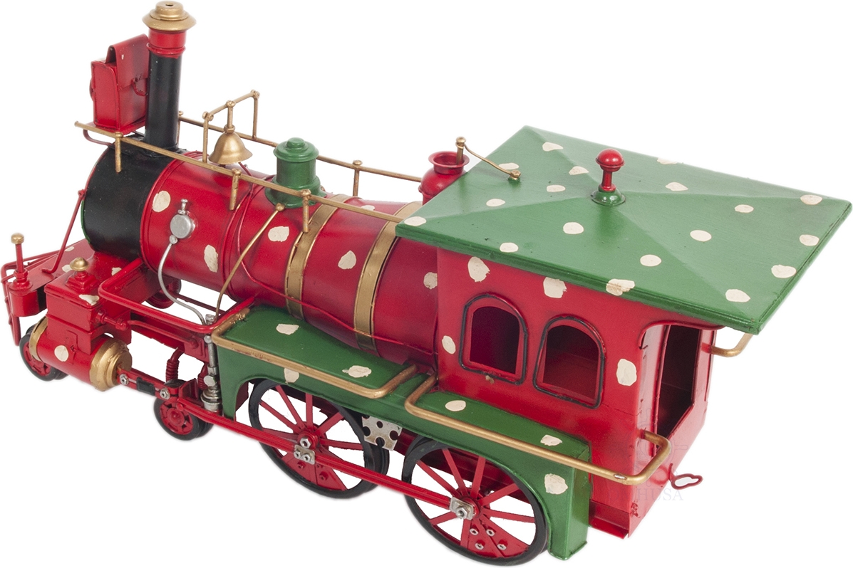 Christmas Train Model Handmade Tin Metal Handmade by Old Modern ...