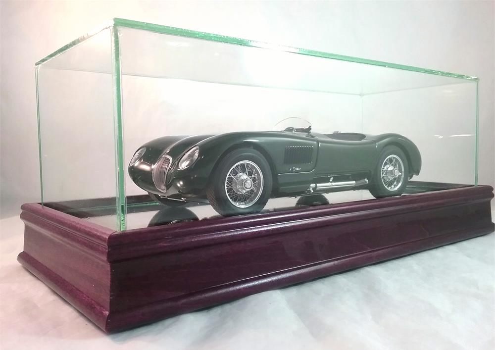 The 1:18 Scale Glass and Wood Display Case for Scale Model Cars by Mint ...