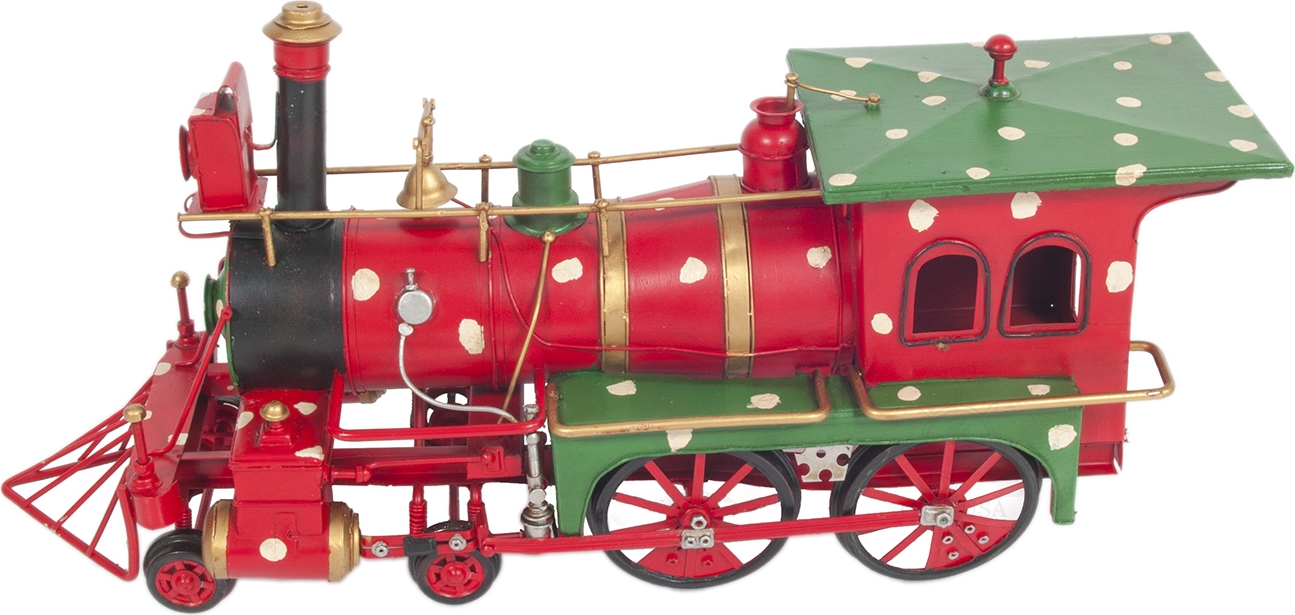 Christmas Train Model Handmade Tin Metal Handmade by Old Modern ...