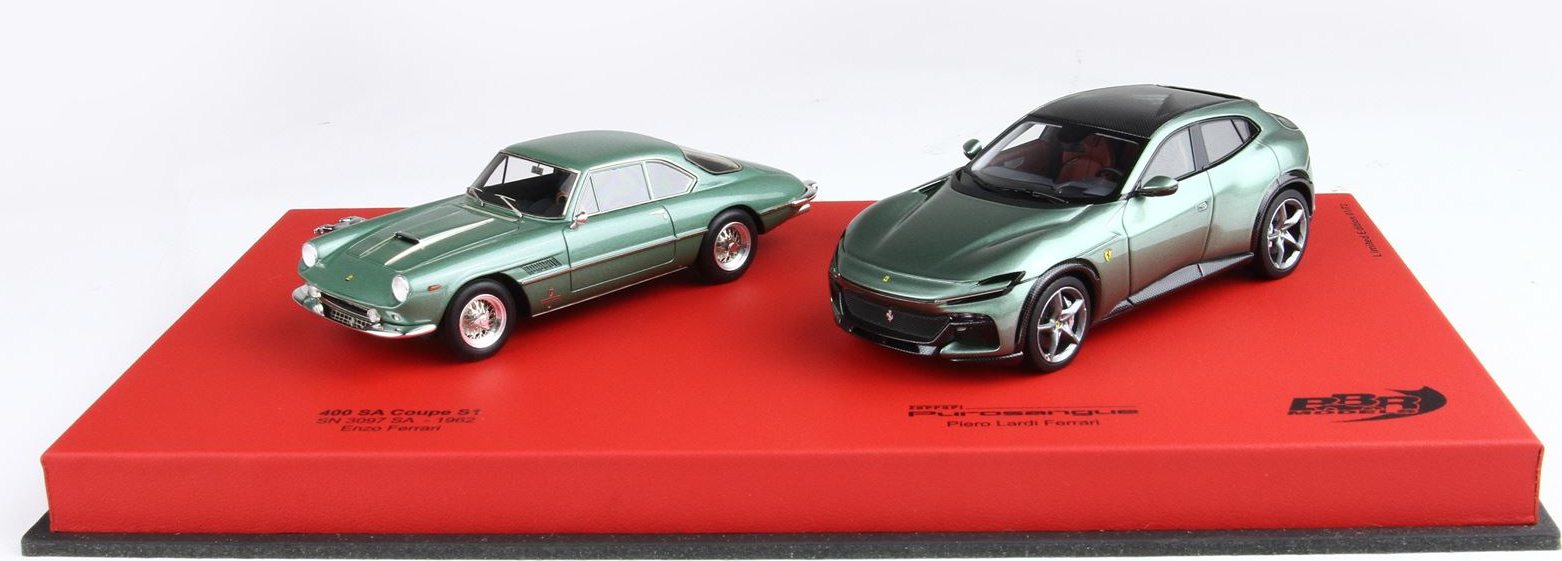 BBR Purosangue Piero Ferrari e 400 Superamerica Enzo Ferrari Verde Dora ...