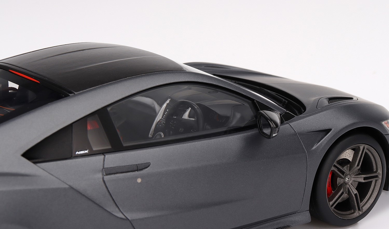Honda NSX Type S 2022 Gotham Gray Matte in 1:18 scale RHD by Topspeed