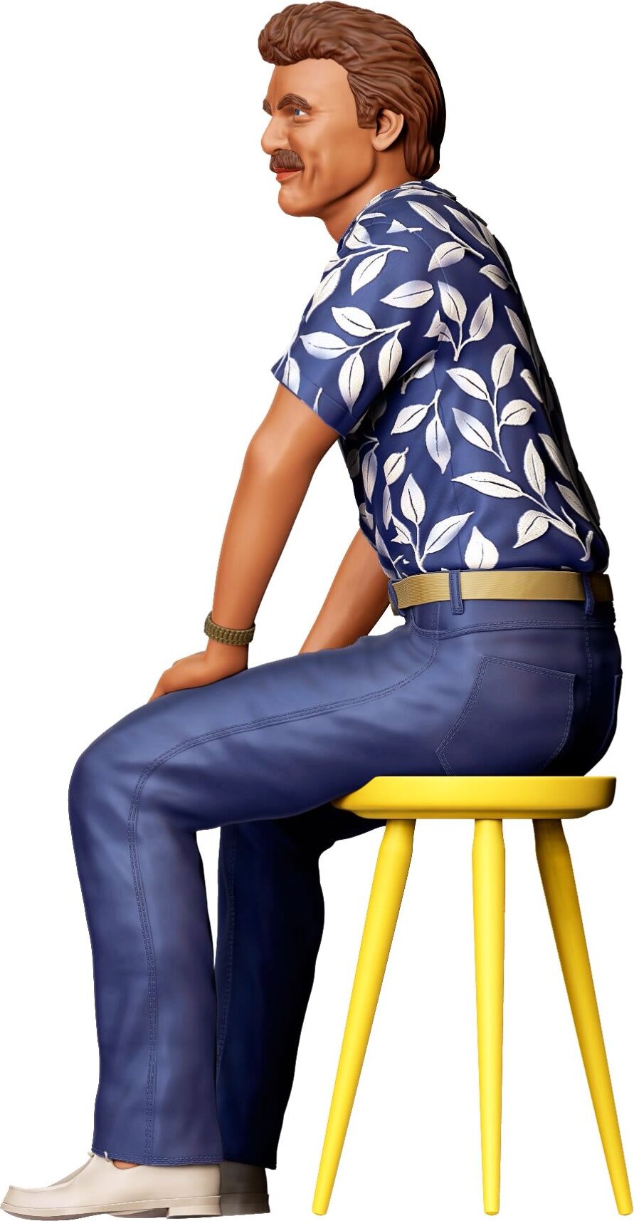 Figurine Thomas Magnum from Magnum PI in 1:18 scale by Alexandra & Gabriel
