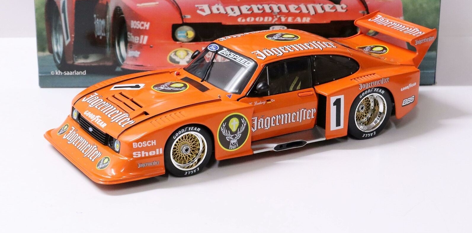 FORD CAPRI TURBO DRM Jagermeister 1982 in 1:18 scale by Werk 83 by WERK 83