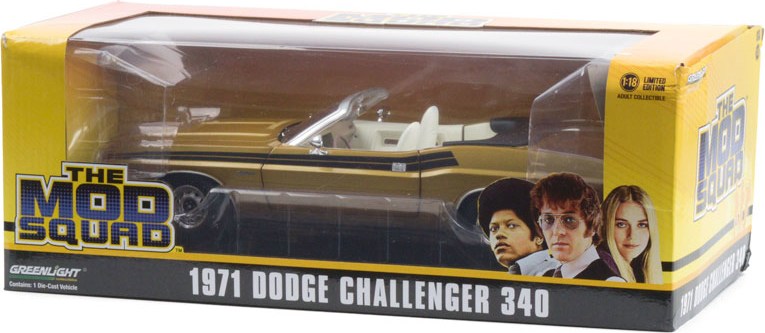 1971 Dodge Challenger 340 Convertible The Mod Squad in 1:18 Scale by ...