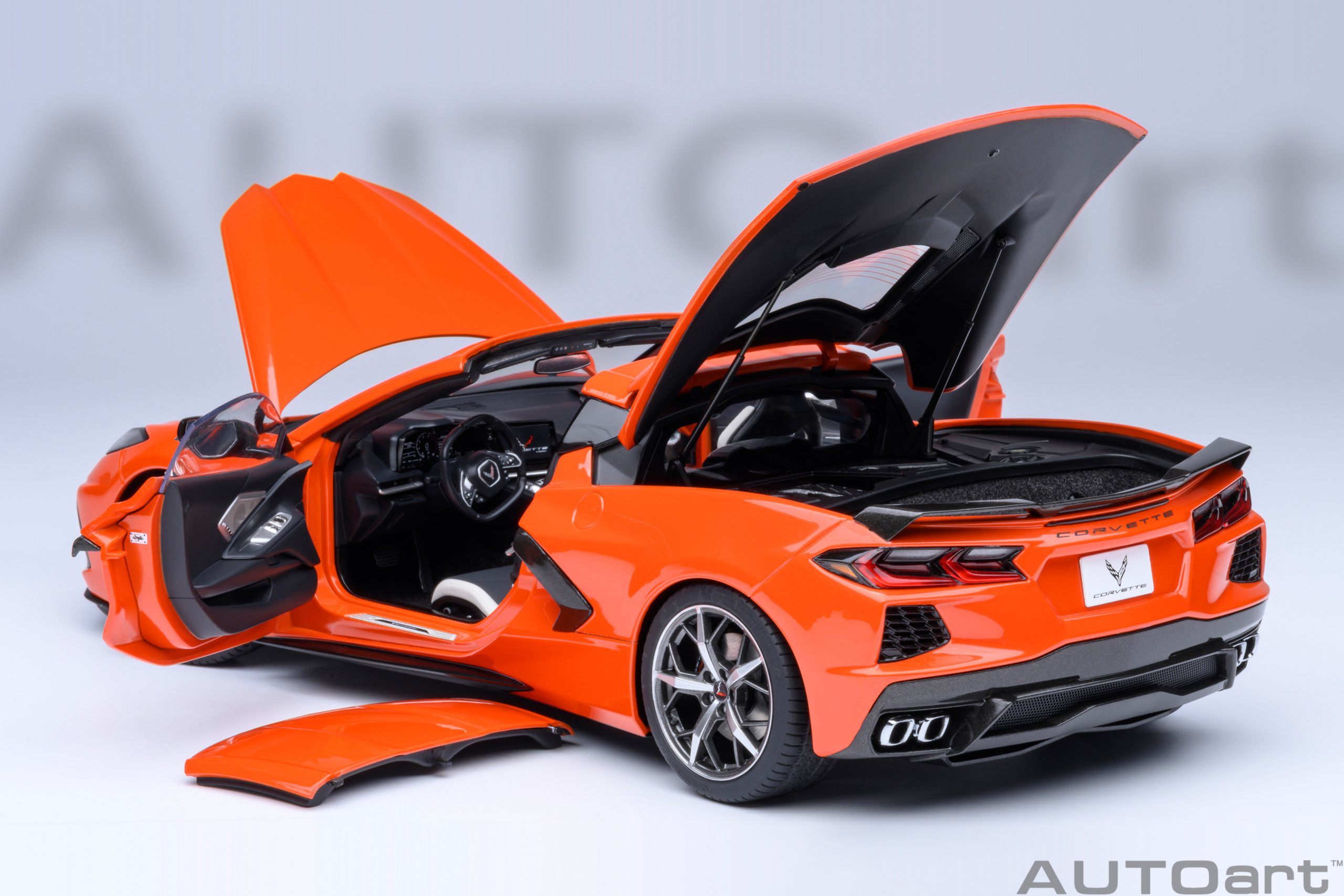 Chevrolet Corvette C8 Stingray Z51 Sebring Orange in 1:18 Scale by ...