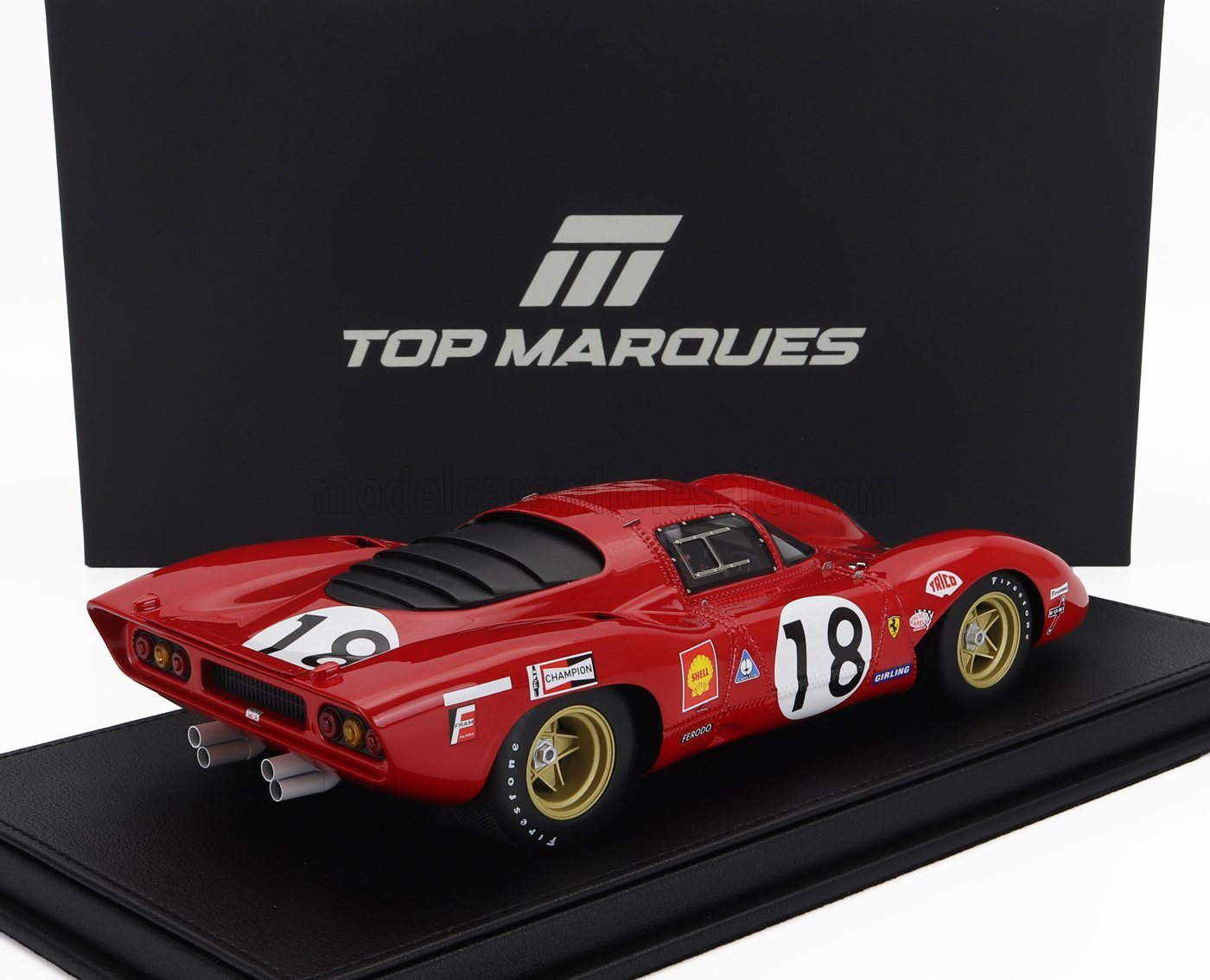 Ferrari 312P 3.0L V12 Coupe #18 1969 Le Mans 24h in 1:18 scale by Top ...