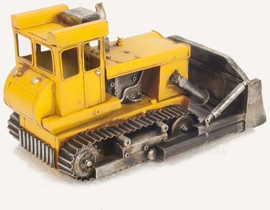 Metal Handmade Tin Bulldozer by Old Modern Handicrafts