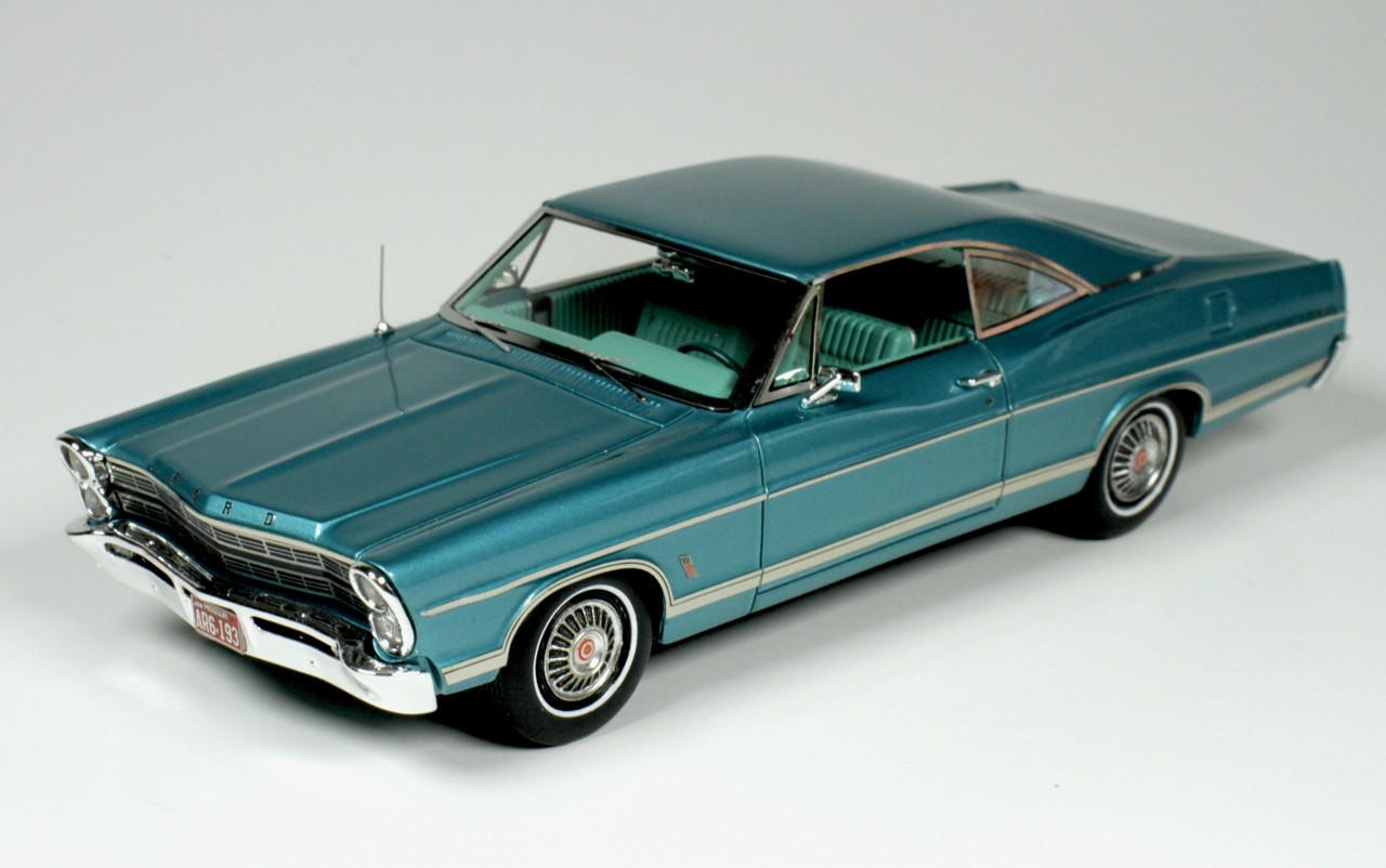 1967 Ford Galaxie Coupe in Clearwater Acqua in 1:43 scale by Goldvarg ...