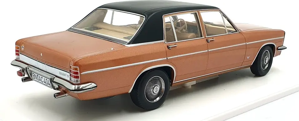 1969 Opel Diplomat V8 Copper Red in 1:18 scale by Norev