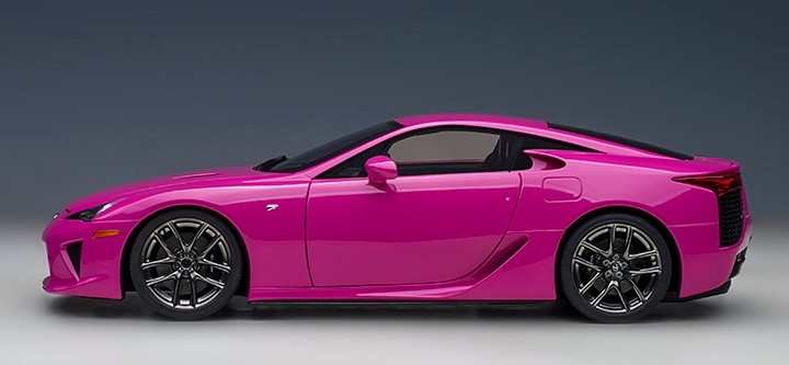 LEXUS LFA (PASSIONATE PINK) in 1:18 scale by AUTOart